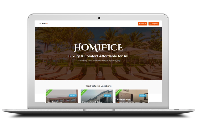 Homifice | Hotel Management System - OK Emmanuel